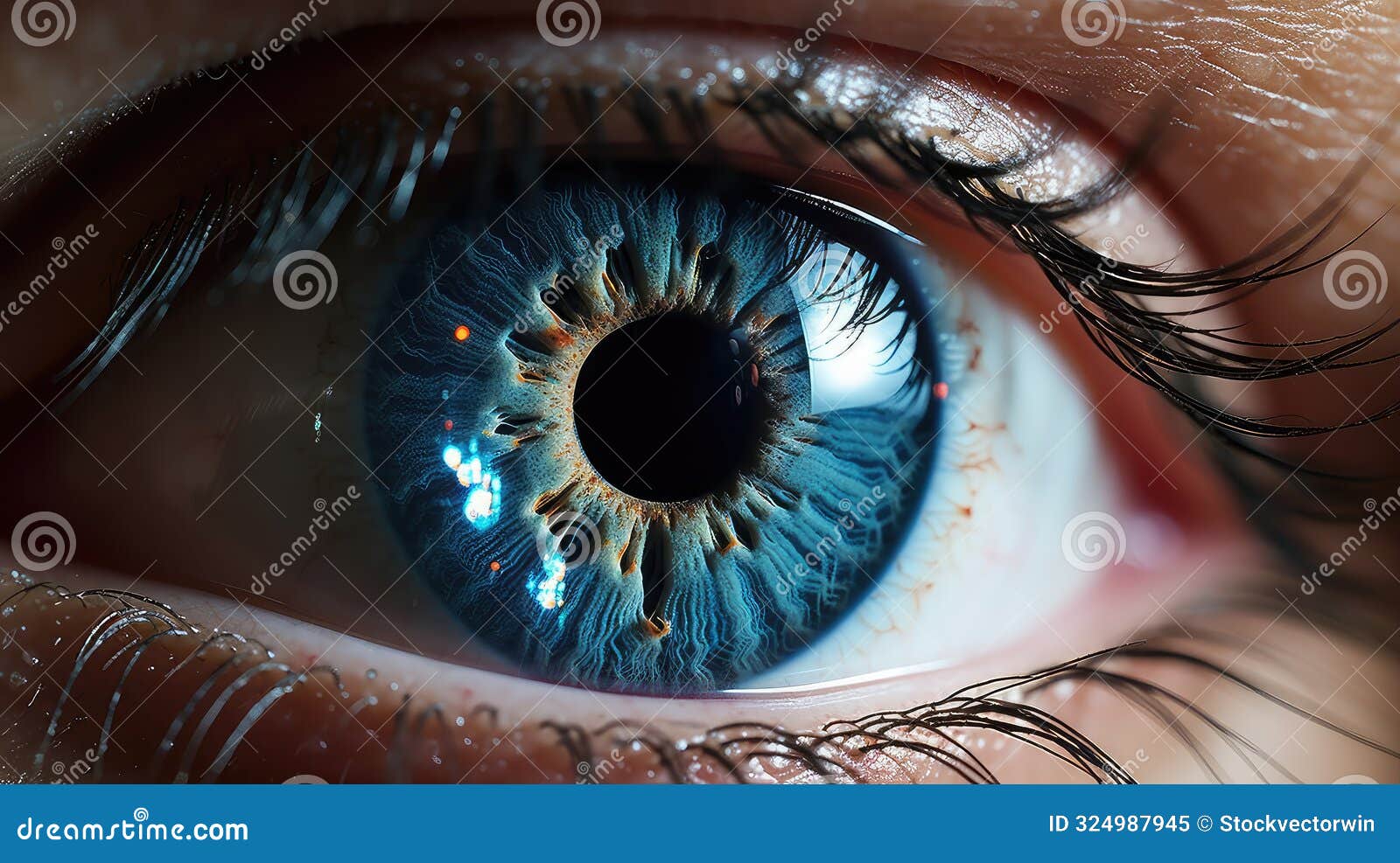 Response Pupillary Light Reflex Stock Illustration - Illustration of ...