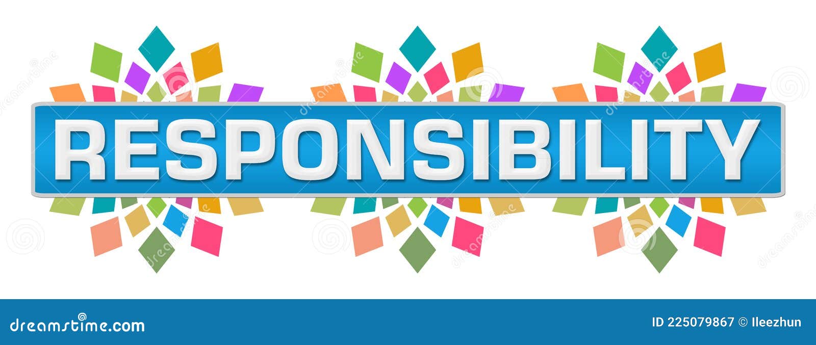 Responsibility Colorful Circular Blue Bar Stock Illustration ...