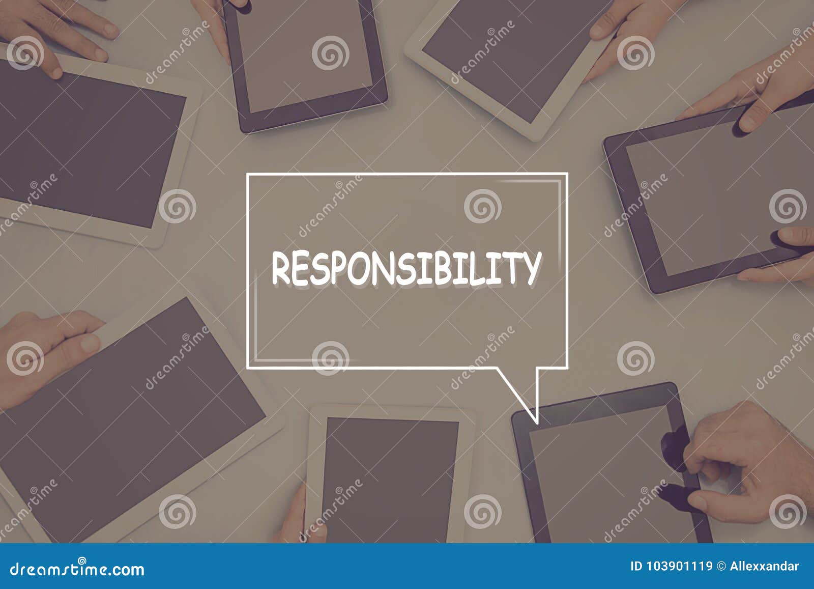 RESPONSIBILITY CONCEPT Business Concept. Stock Image - Image of care ...