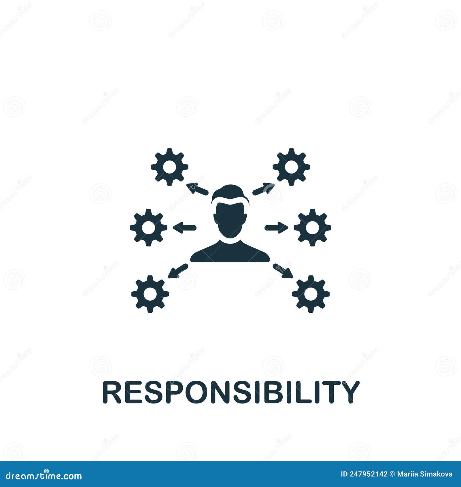 Responsibility Icon. Monochrome Simple Personality Icon for Templates ...