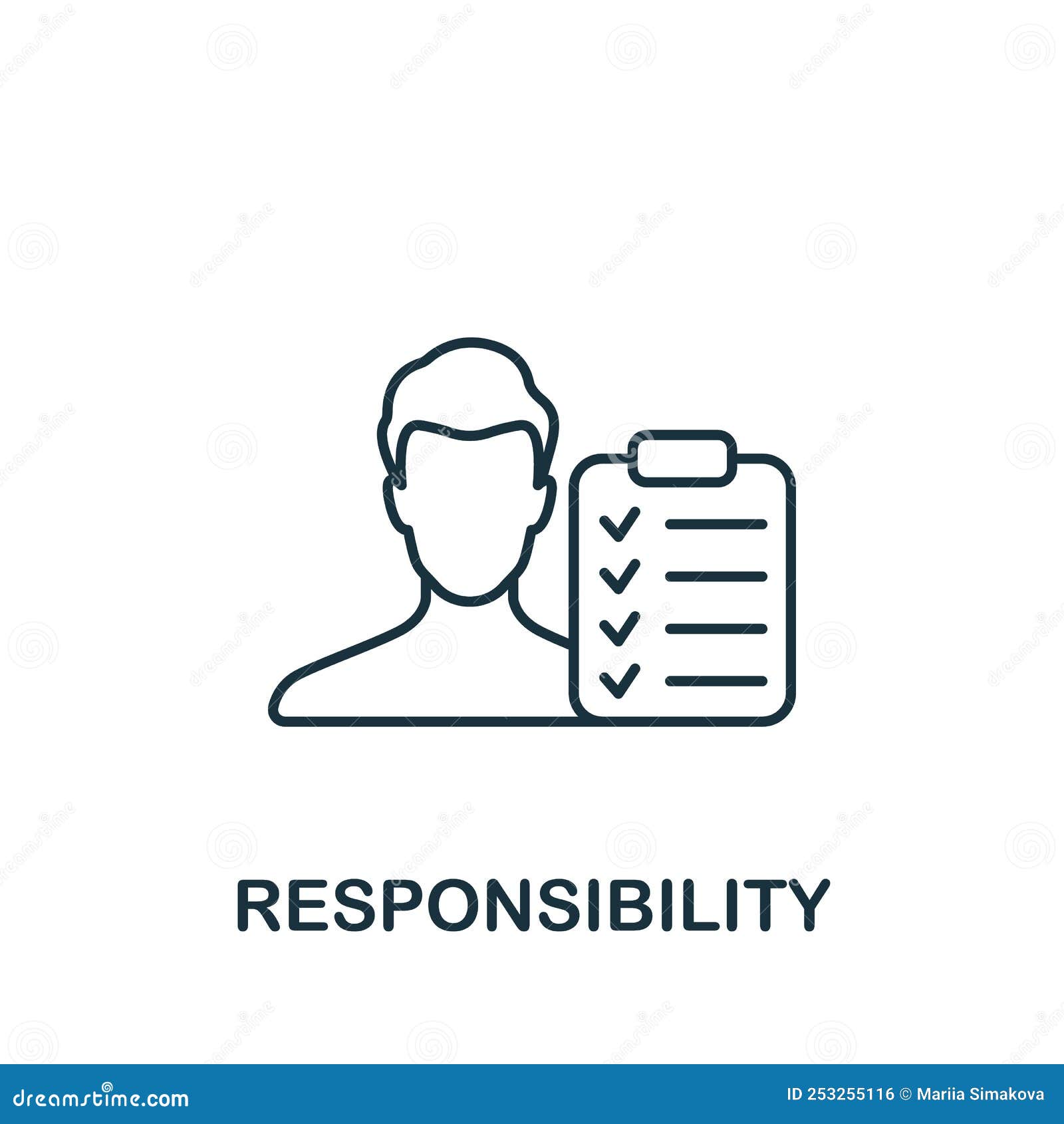 Responsibility Icon. Monochrome Simple Icon for Templates, Web Design ...