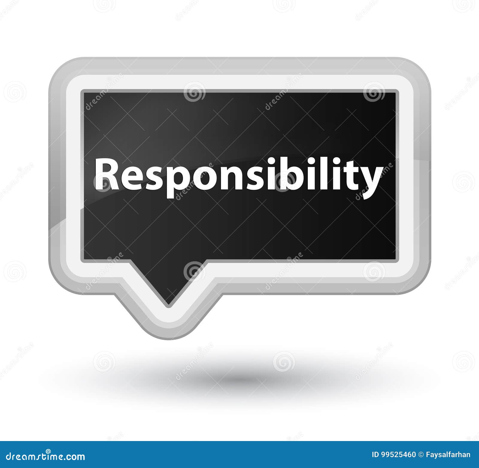 Responsibility Prime Black Banner Button Stock Illustration ...