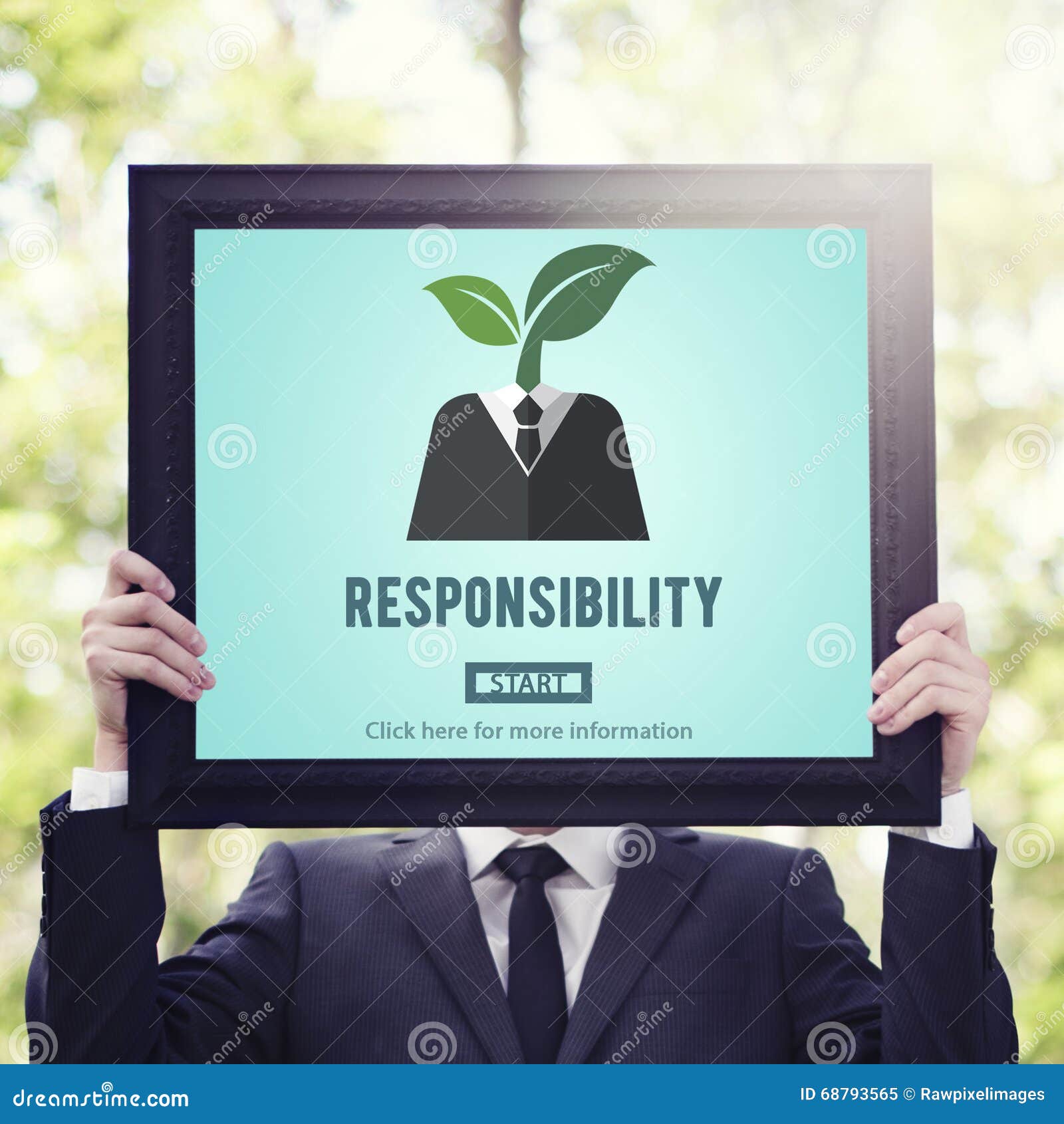 Responsibility Roles Duty Task Obligation Responsible Concept Stock ...