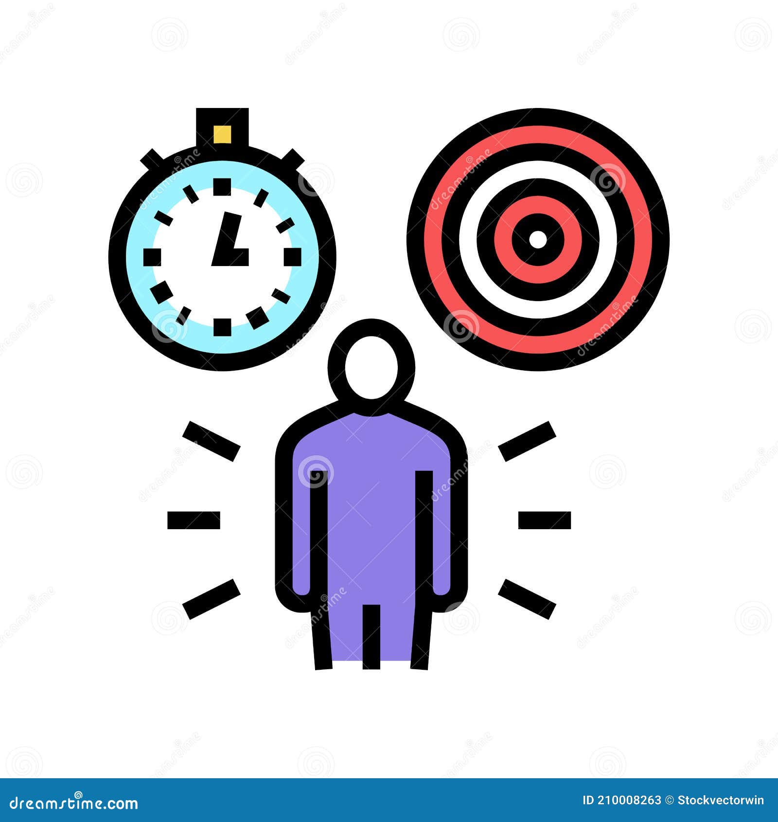 Responsibility Soft Skill Color Icon Vector Illustration Stock Vector Illustration Of Skills
