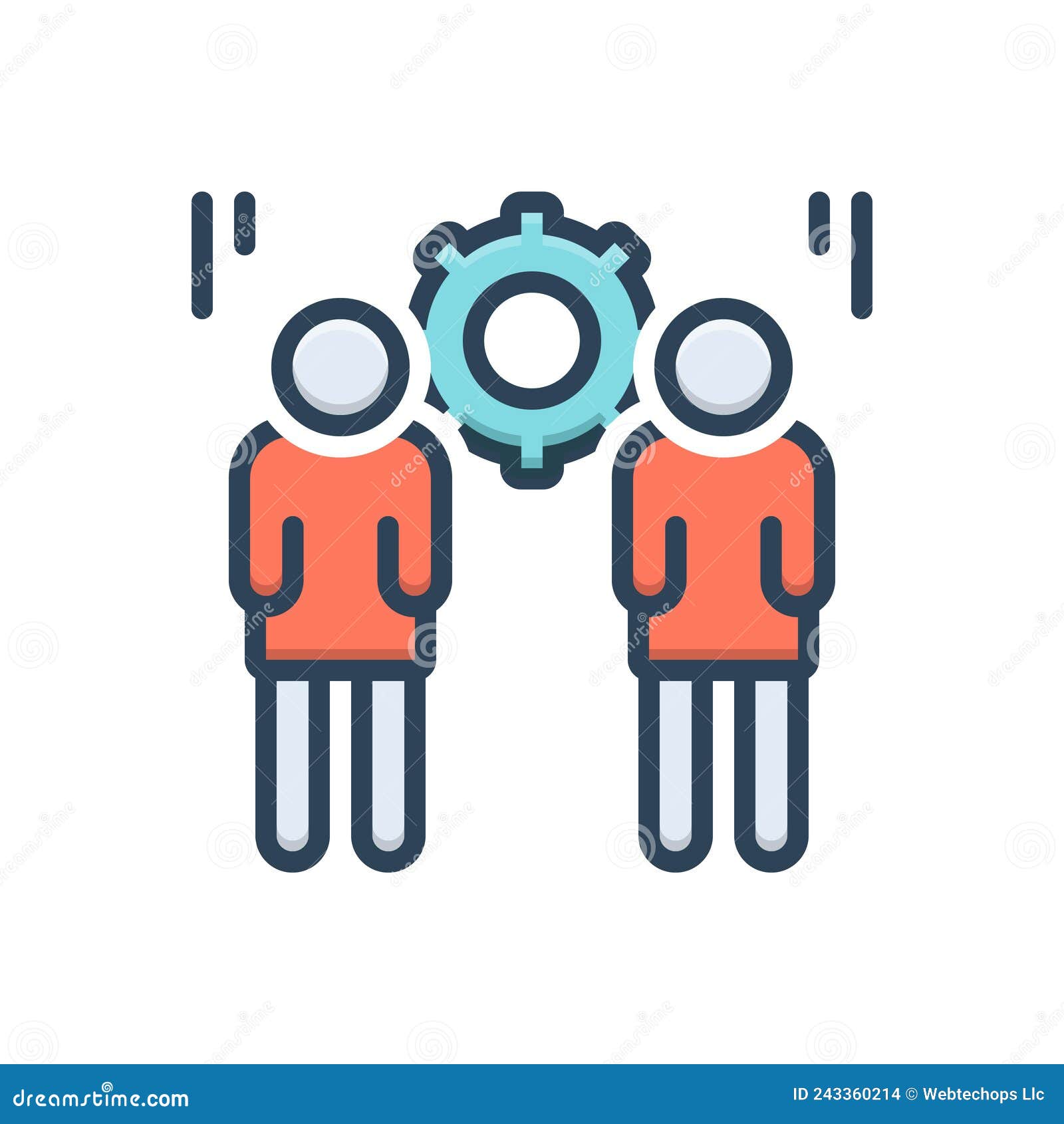 Color Illustration Icon for Responsible, Colleague and Corporate Stock ...