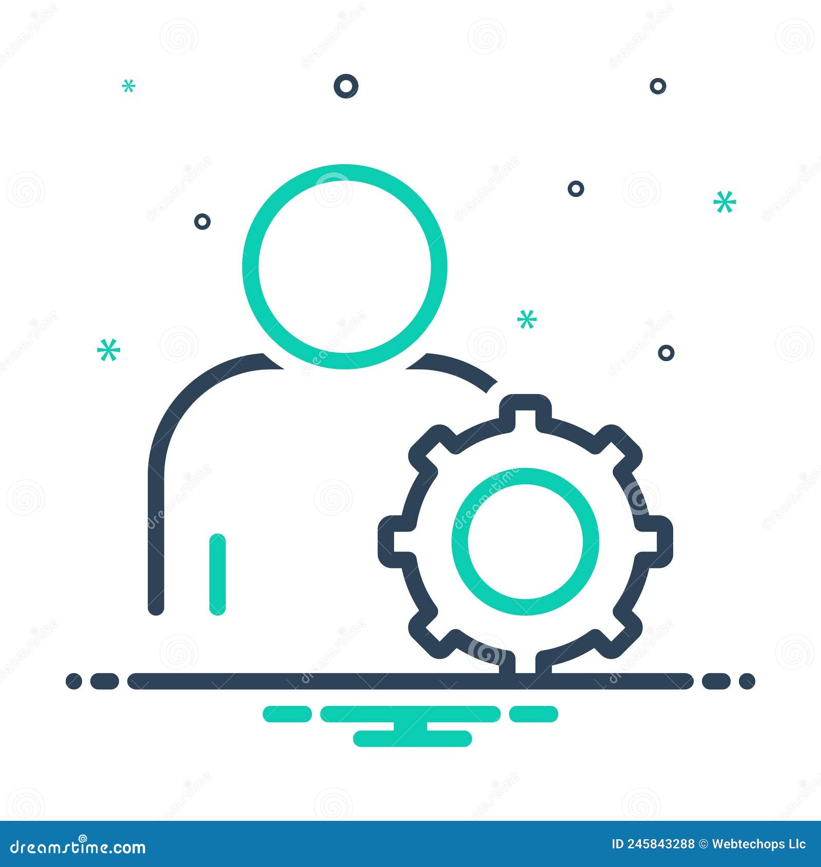 Mix Icon for Responsible, Corporate and Responsive Stock Illustration ...