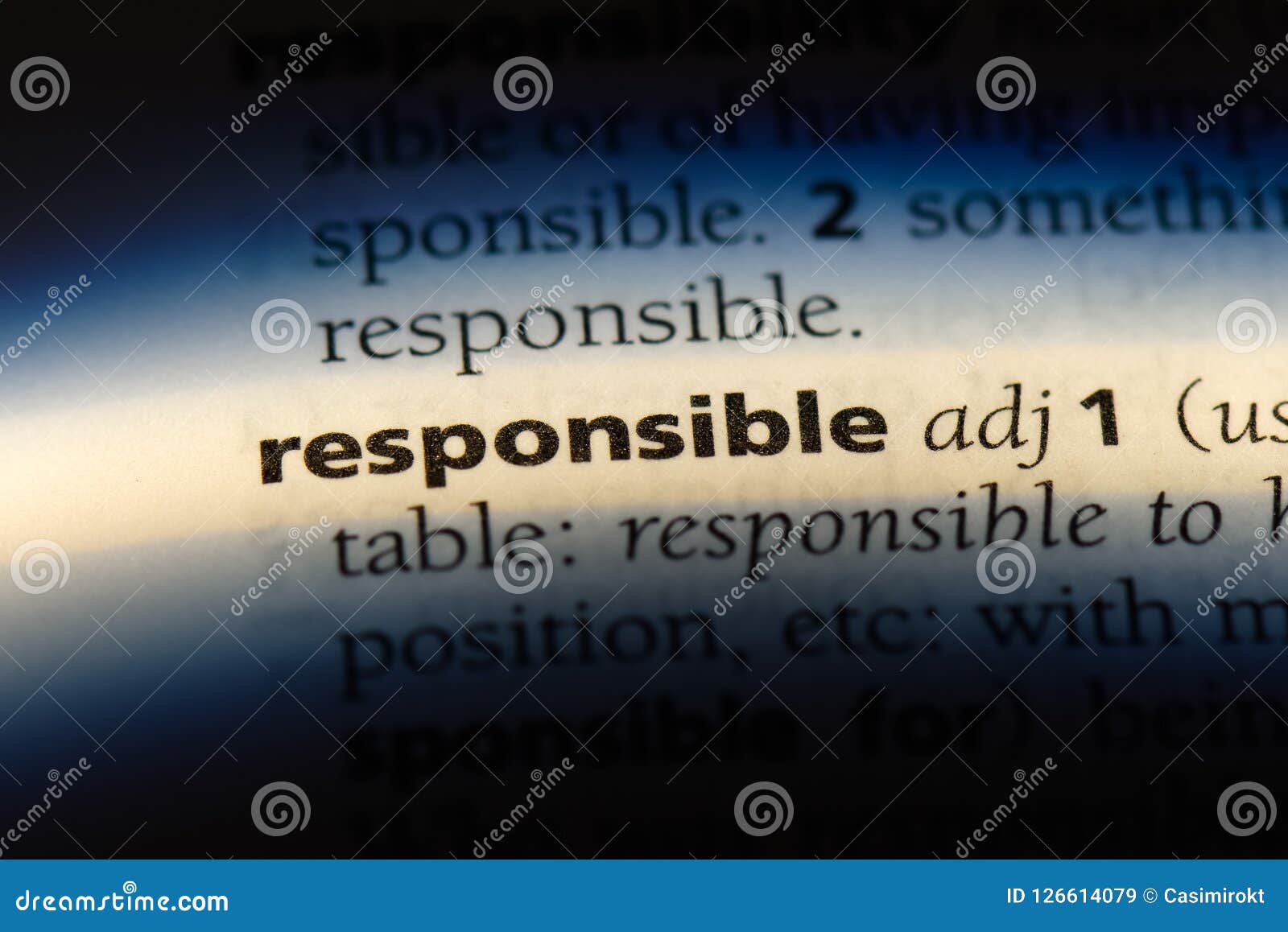 Responsible stock image. Image of concept, idea, responsible - 126614079