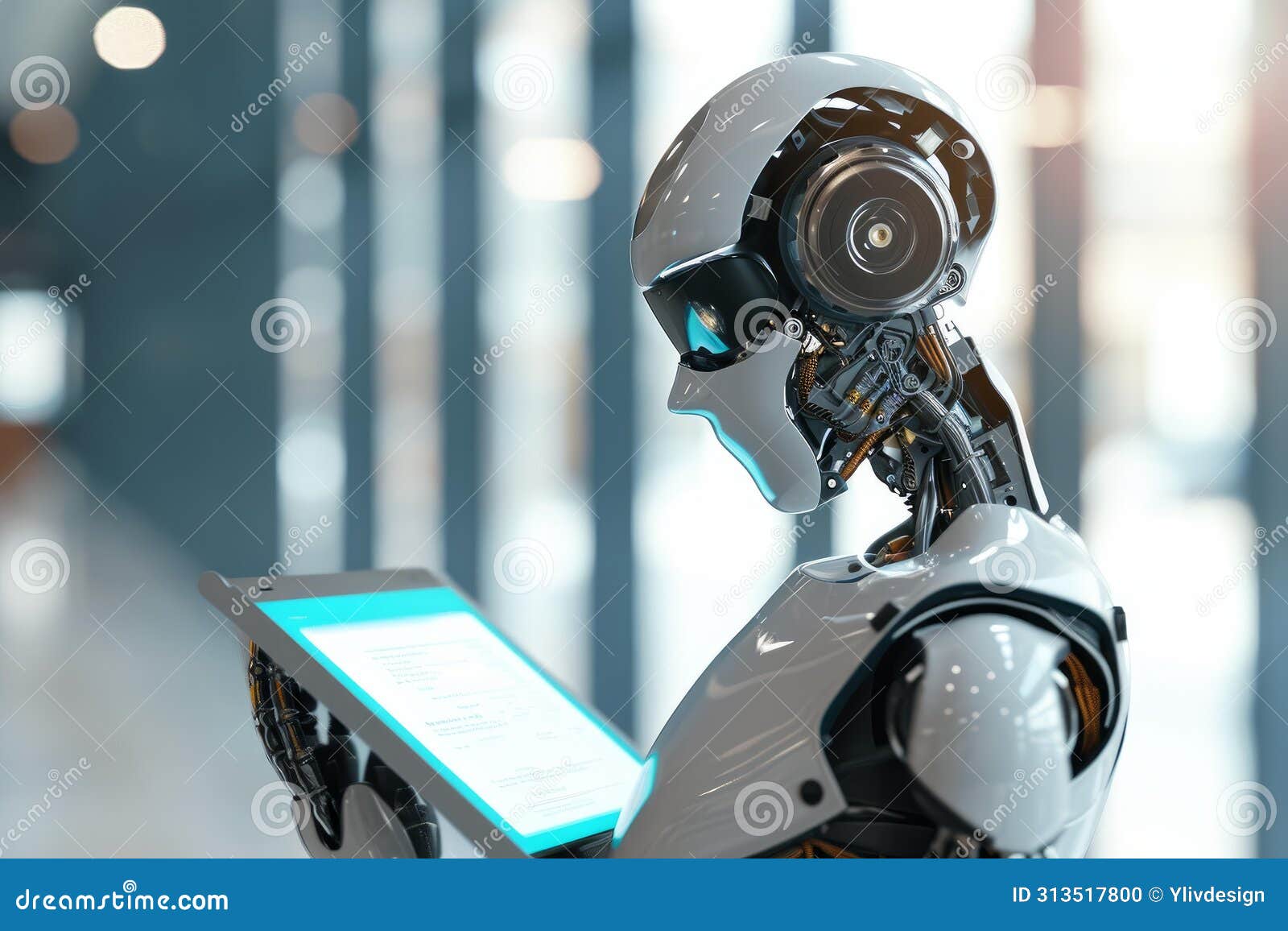 Responsive Ai Chatbot Robot Assistant. Generate Ai Stock Photo - Image ...