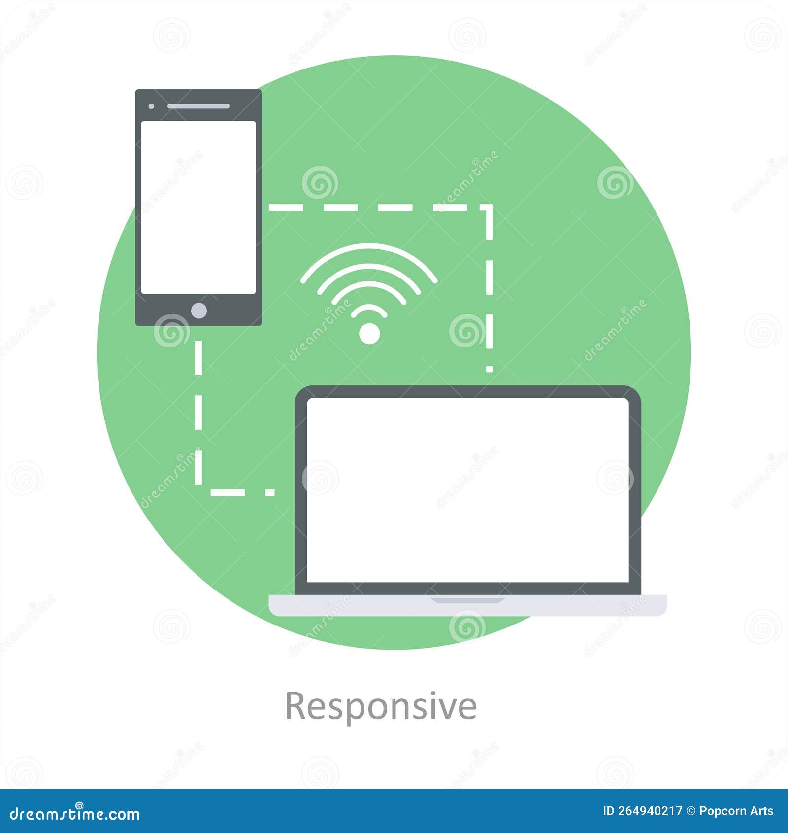 Responsive stock vector. Illustration of vector, design - 264940217