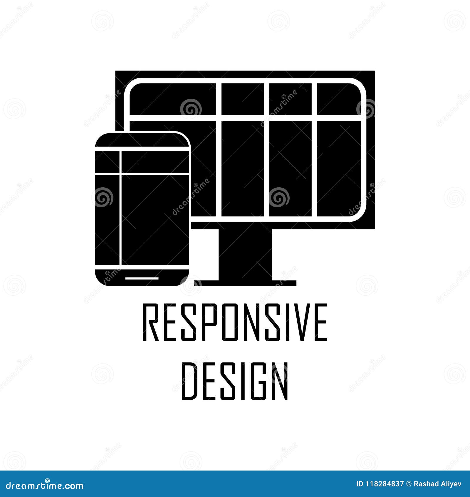 Responsive Design Icon. Element of Web Development for Mobile Concept ...