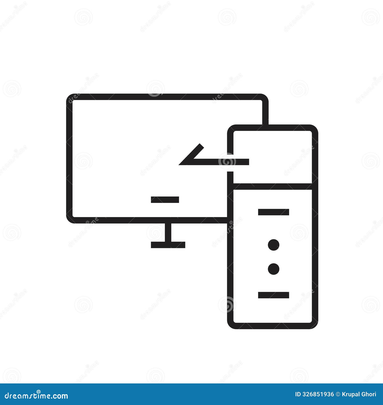 Responsive Design Icon, Ideal for Web Development and Technology ...