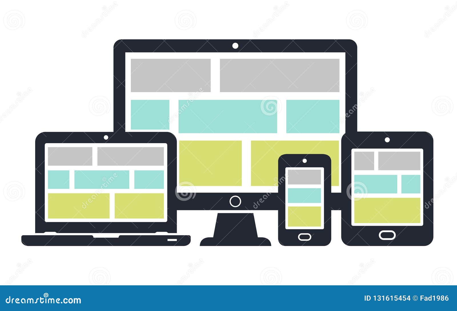 Responsive Design Icons: Computer Screen, Laptop, Smartphone, Tablet ... Responsive Design Icons: Computer Screen, Laptop, Smartphone, Tablet ...