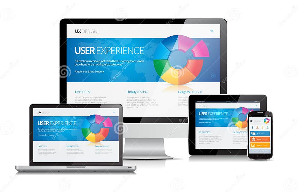 Responsive Design stock vector. Illustration of scale - 38926536