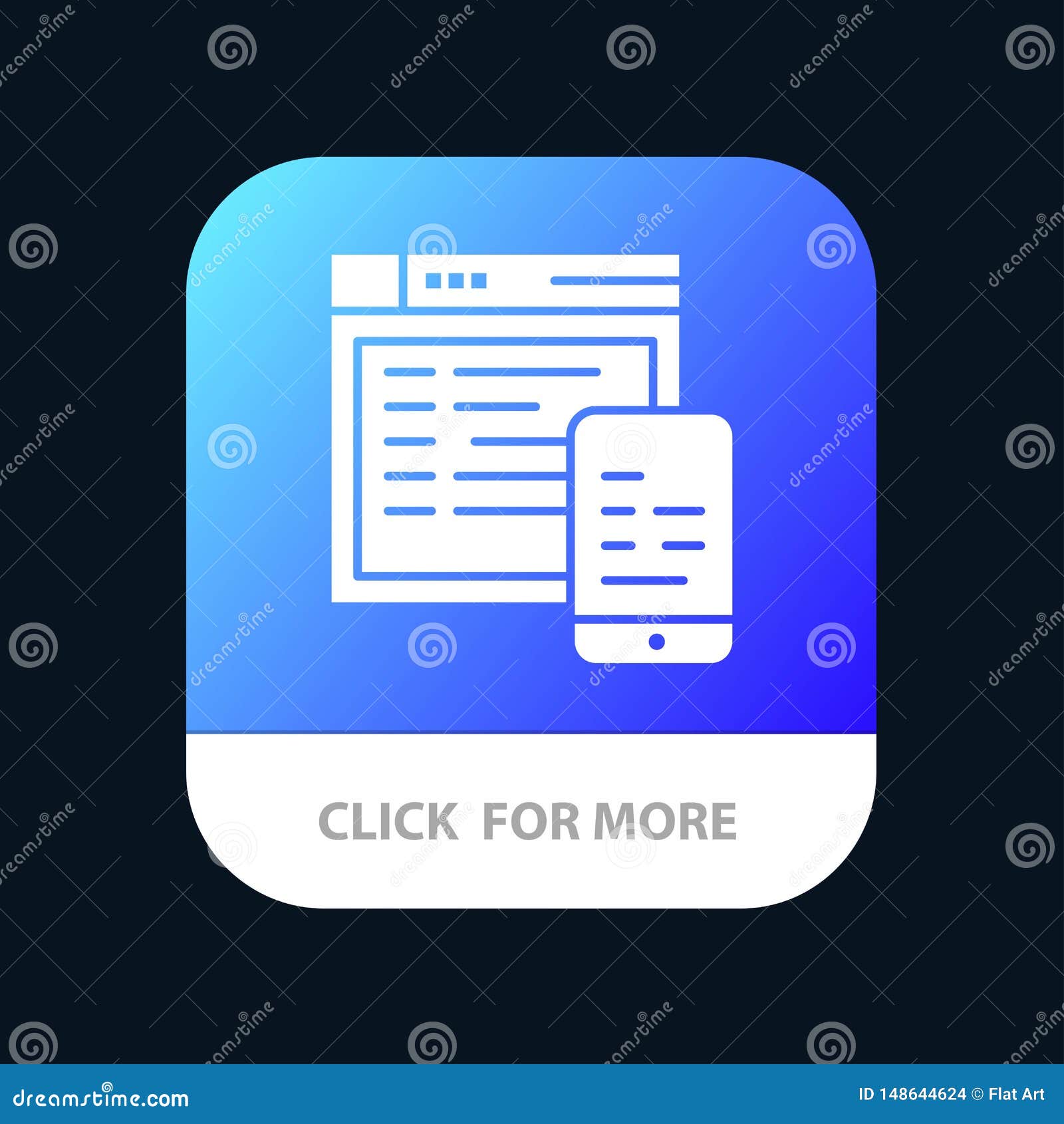 Responsive, Design, Website, Mobile Mobile App Icon Design Stock Vector ...