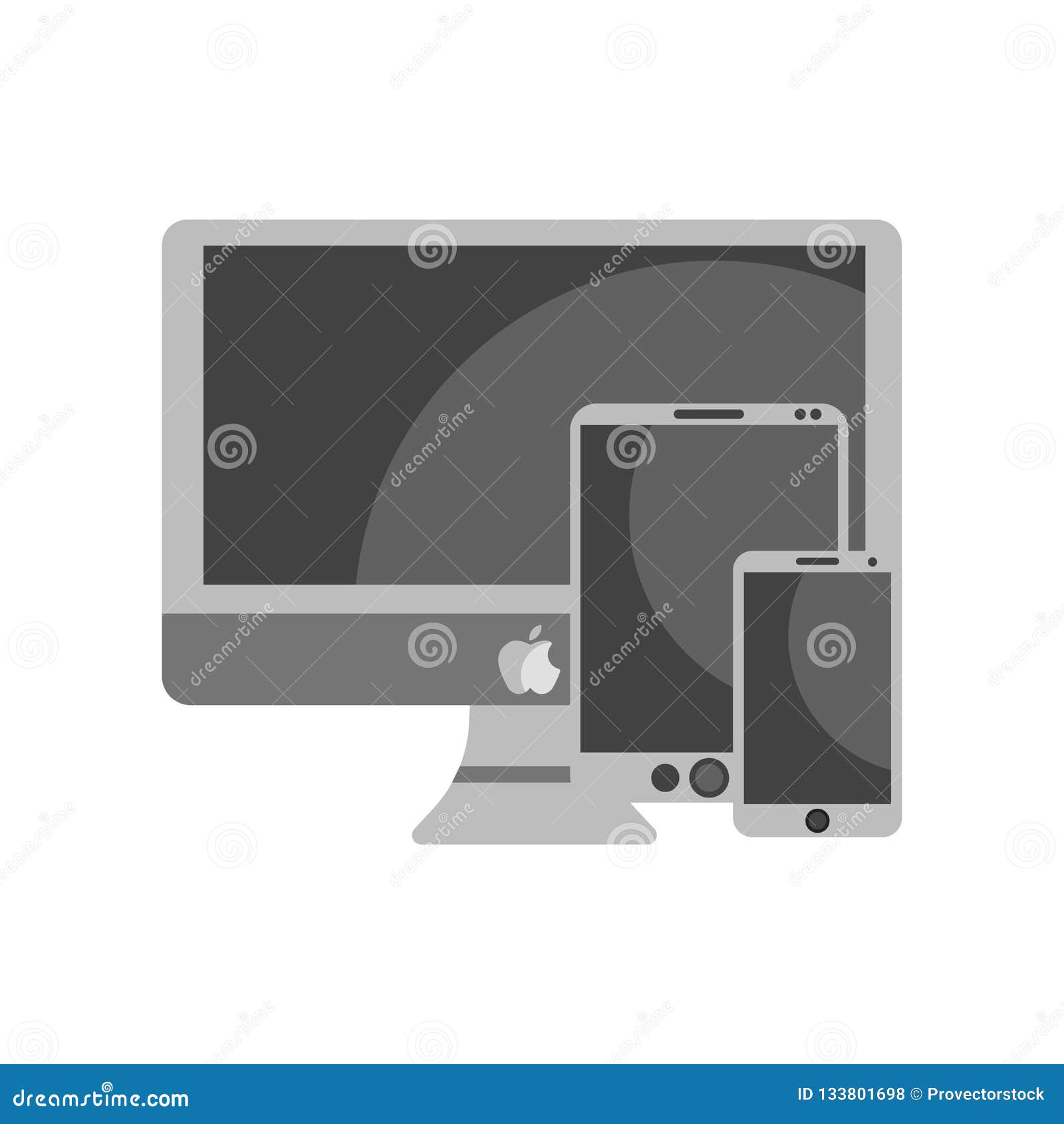 Responsive Icon Vector Sign and Symbol Isolated on White Background ...