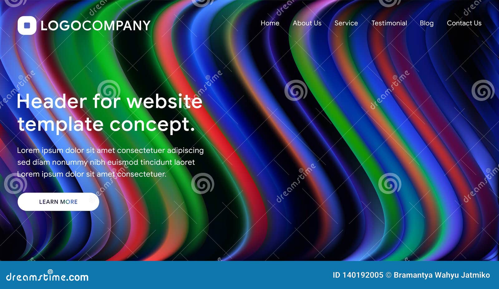 Responsive Landing Page or Web Template Design with 3D Isometric ...
