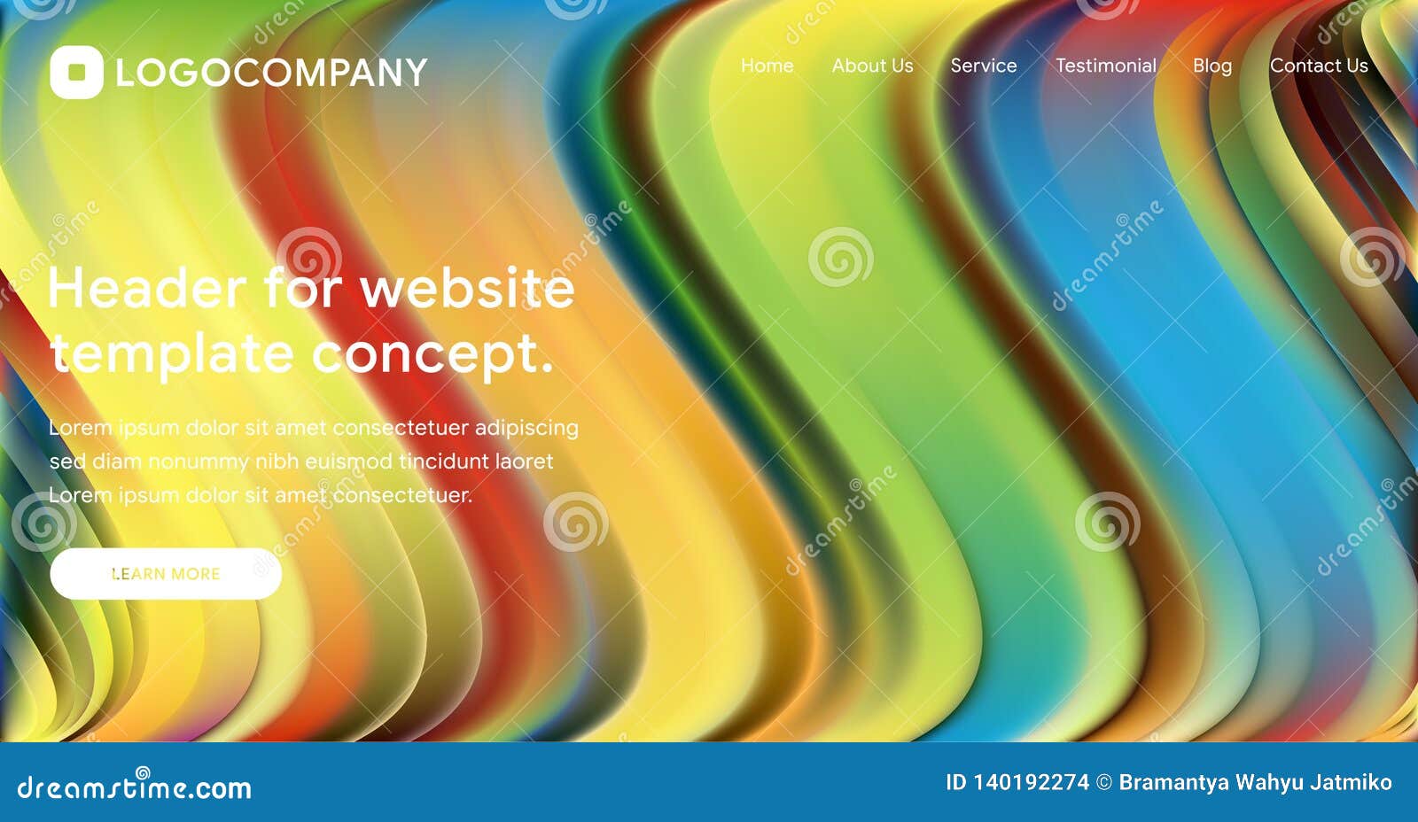 Responsive Landing Page or Web Template Design with 3D Isometric ...