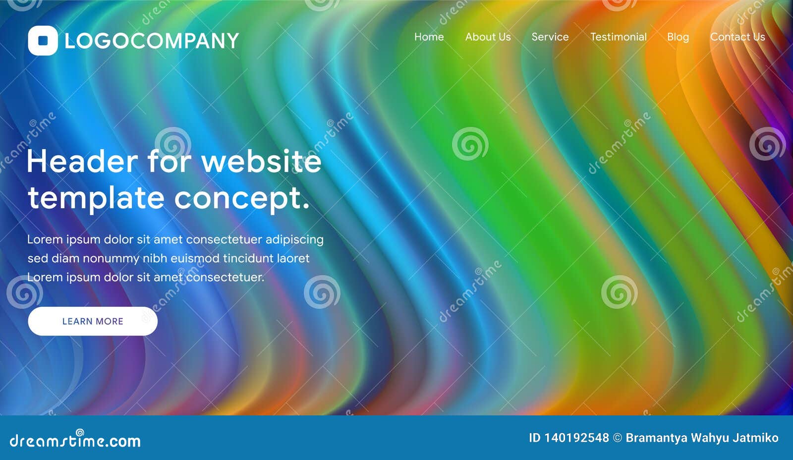 Responsive Landing Page or Web Template Design with 3D Isometric ...