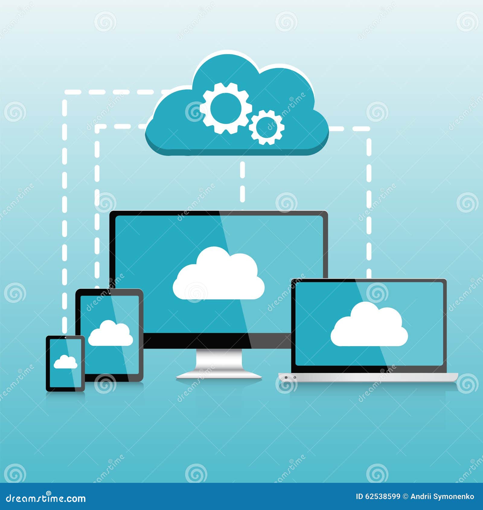 3D Mockup Mobile App Interface. Blank App Screen Front View. Horizontal ...