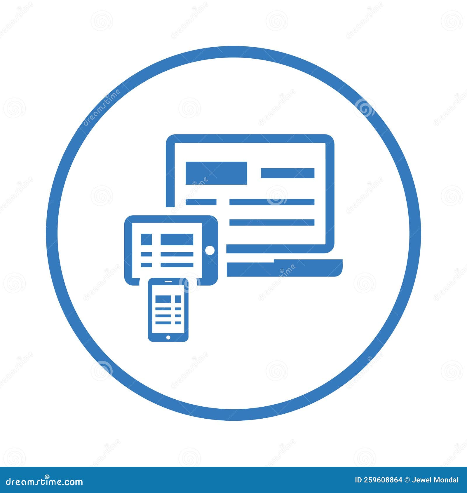 Responsive, Ui, Design Icon. Blue Vector Sketch Stock Illustration ... Responsive, Ui, Design Icon. Blue Vector Sketch Stock Illustration ...