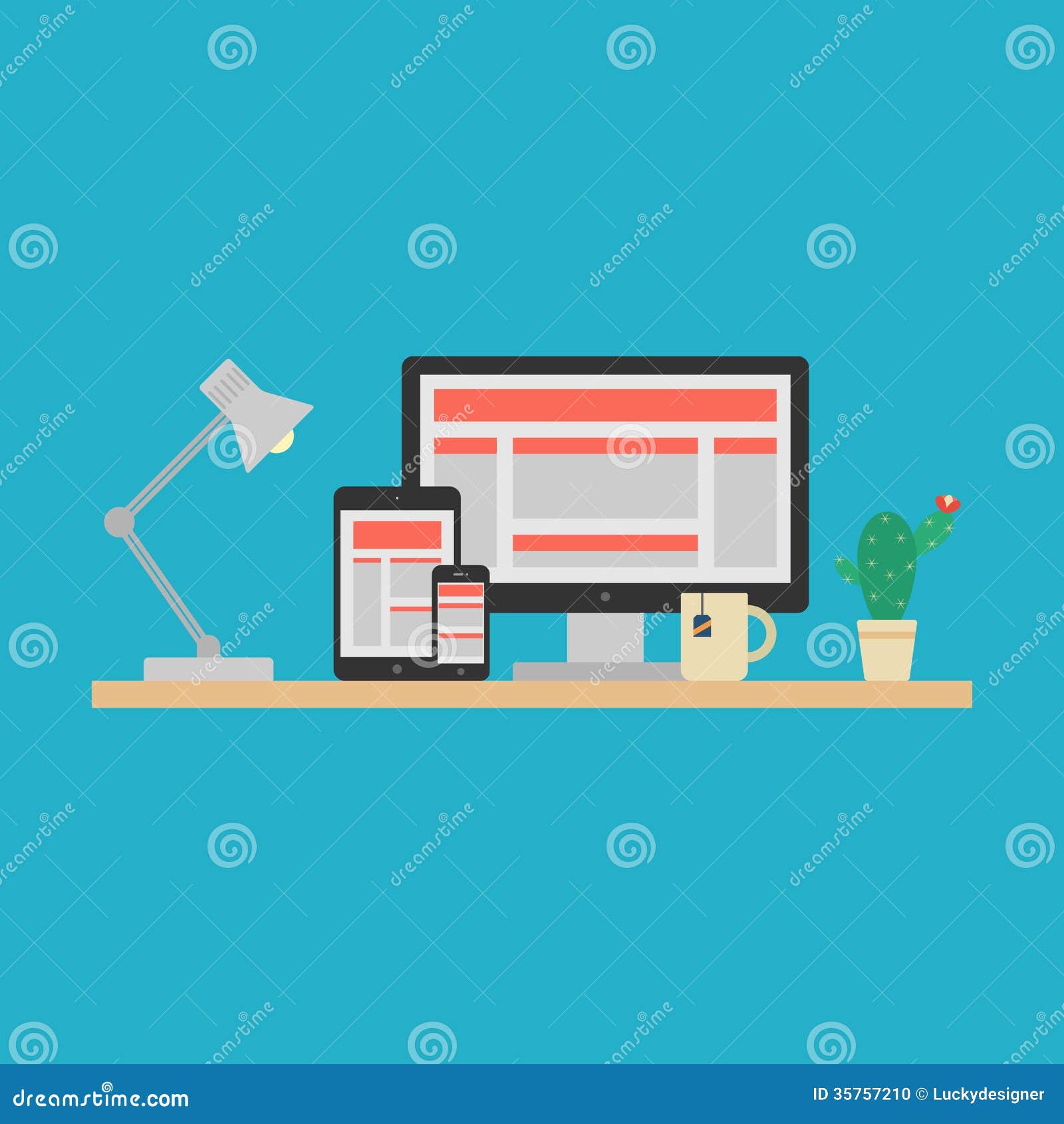 Responsive Web Design Concept. Vector Stock Vector - Illustration of ... Responsive Web Design Concept. Vector Stock Vector - Illustration of ...