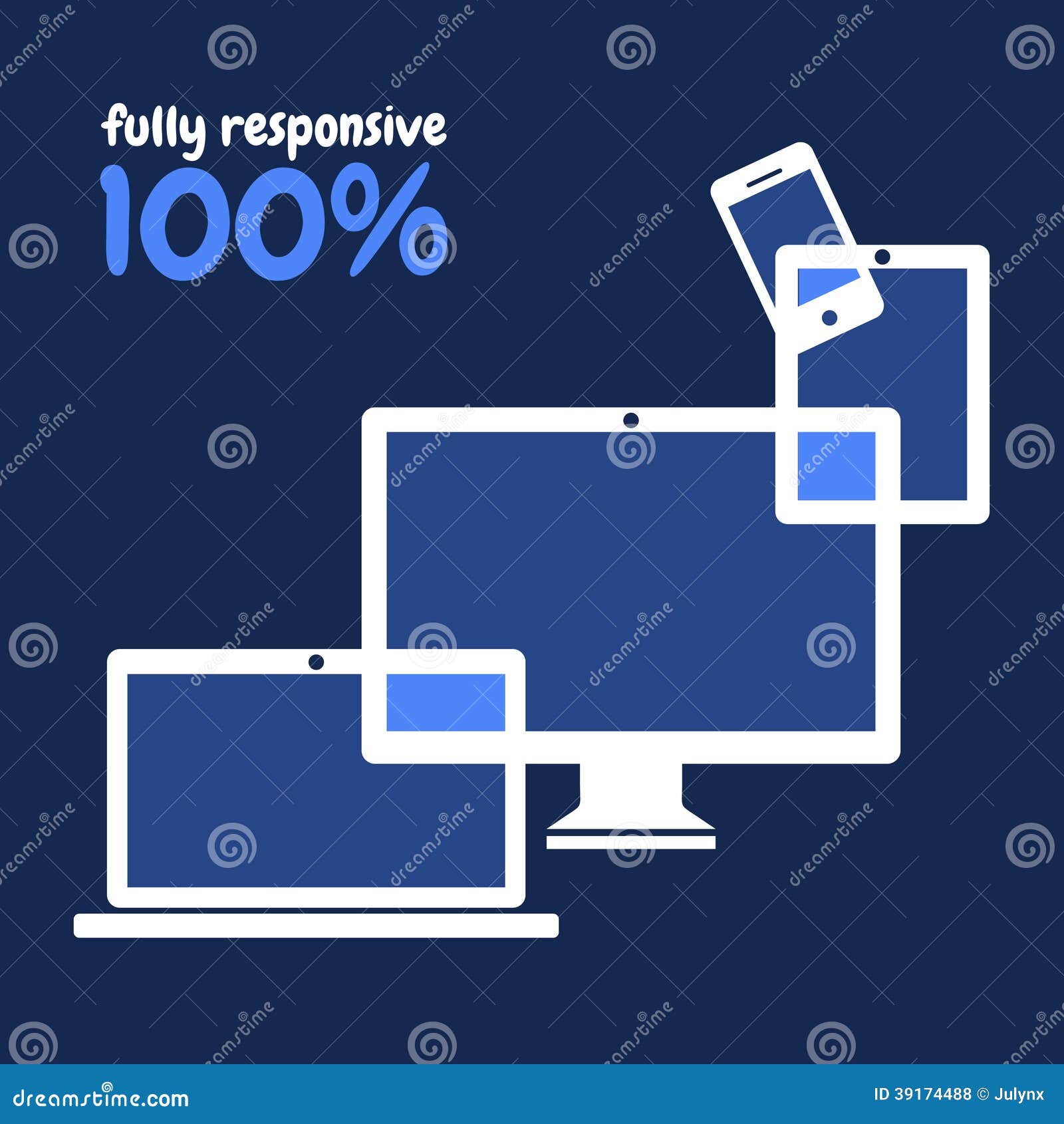 Responsive web design stock vector. Illustration of responsive - 39174488