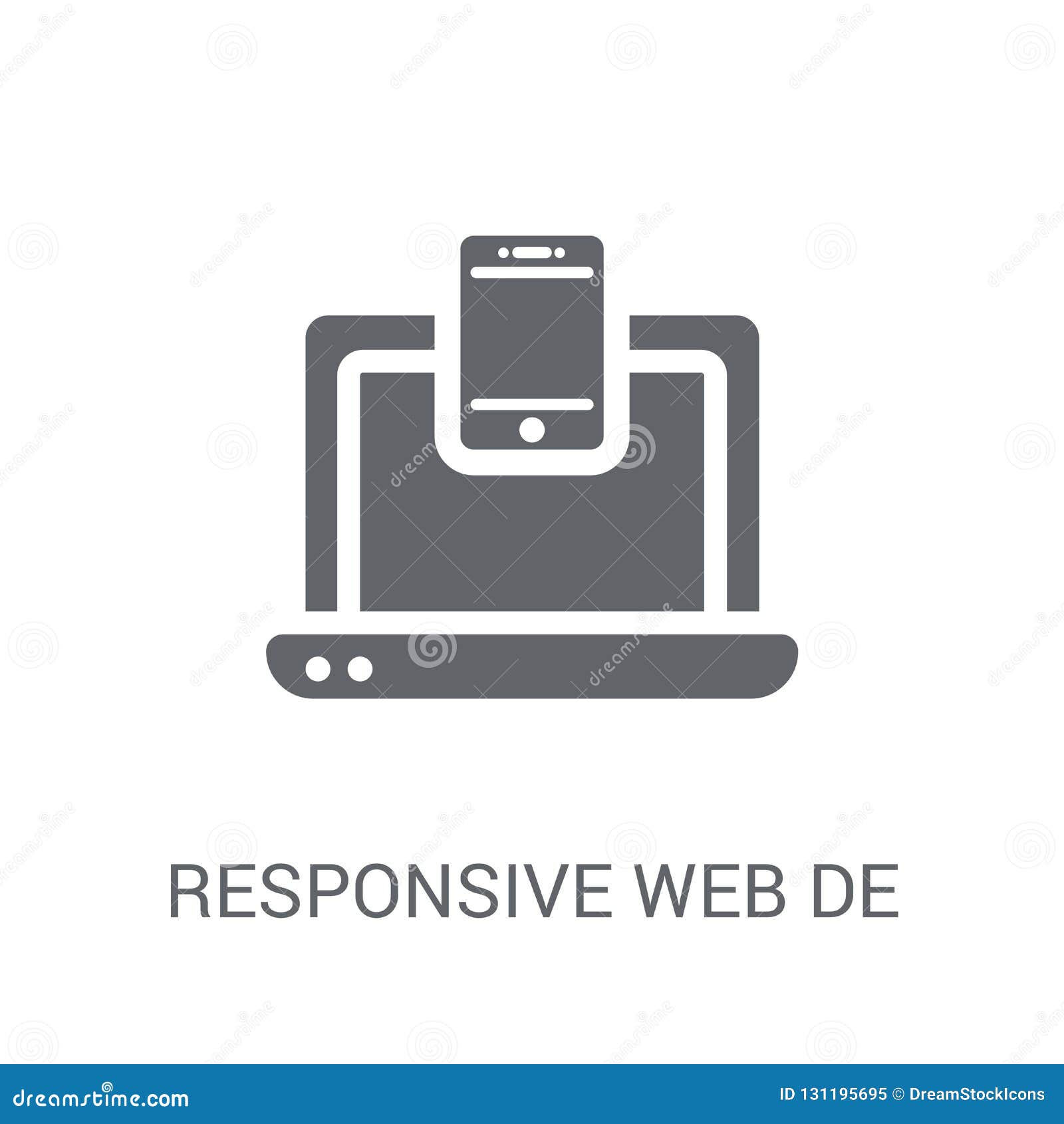 Responsive Web Design Icon. Trendy Responsive Web Design Logo Co Stock ... Responsive Web Design Icon. Trendy Responsive Web Design Logo Co Stock ...