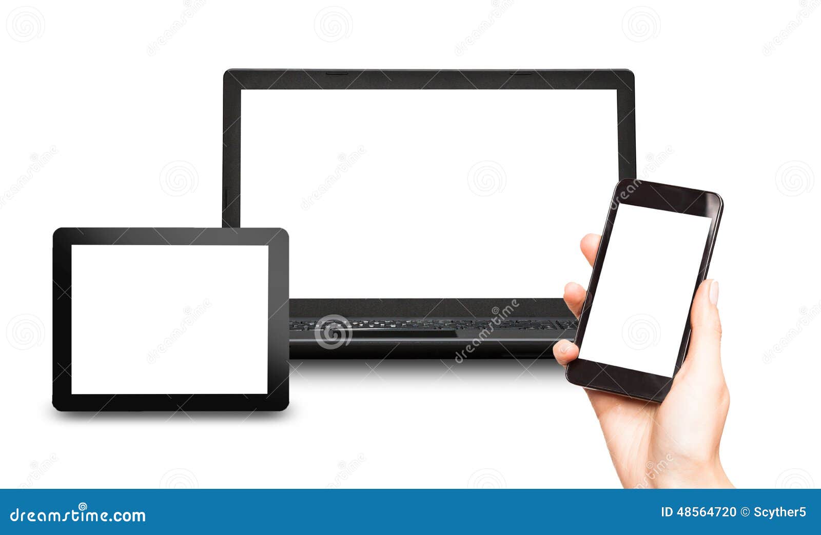 Responsive Devices Mockup For Web Site Design Promotion On Different ...