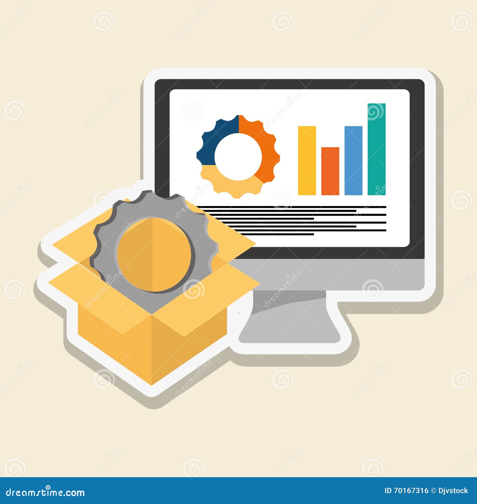 Responsive Web Design Over White Background, Vector Illustration Stock ...