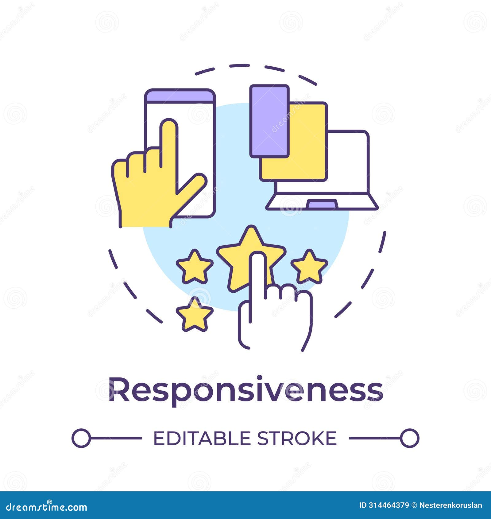 Icon Responsiveness. Suitable For Programming Symbol. Flat Style ...