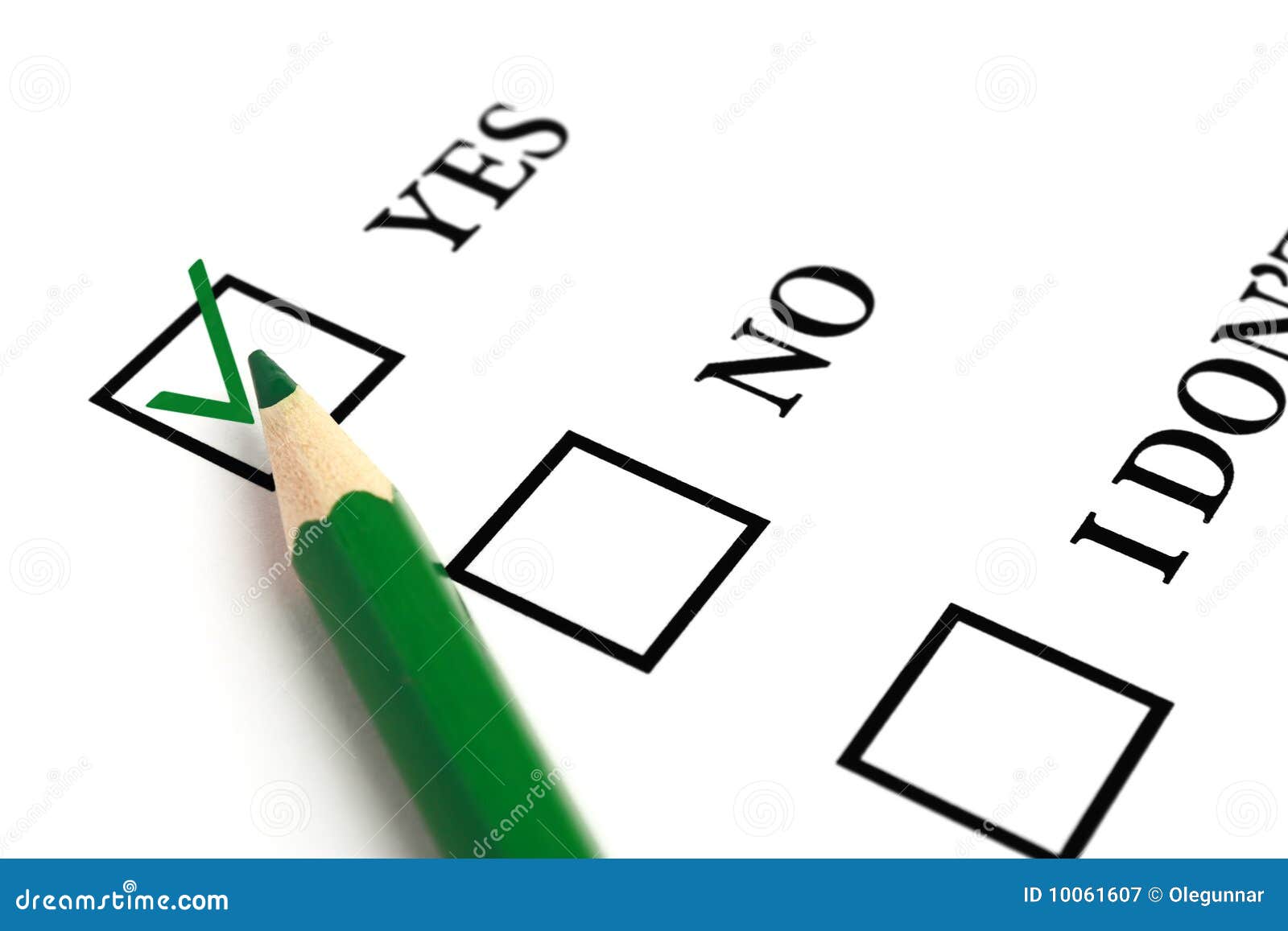 Resposta sim imagem de stock. Imagem de voto, original - 10061607