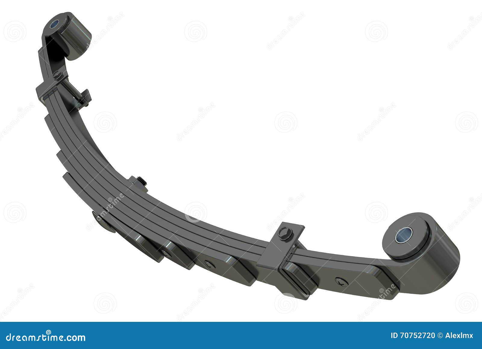 Ressort Lame, Suspension Rendu 3d Illustration Stock - Illustration du ...