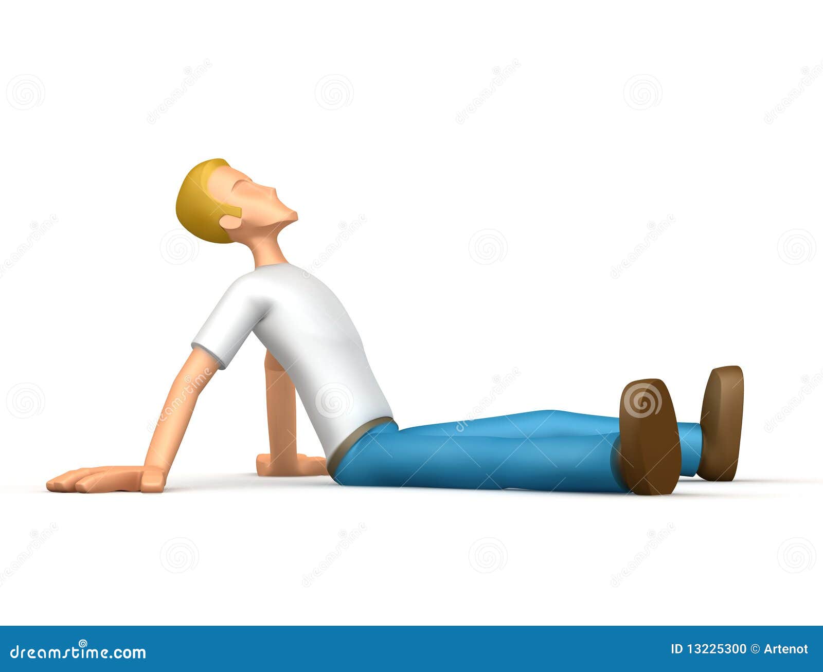 Rest stock illustration. Illustration of personage, downloading - 13225300