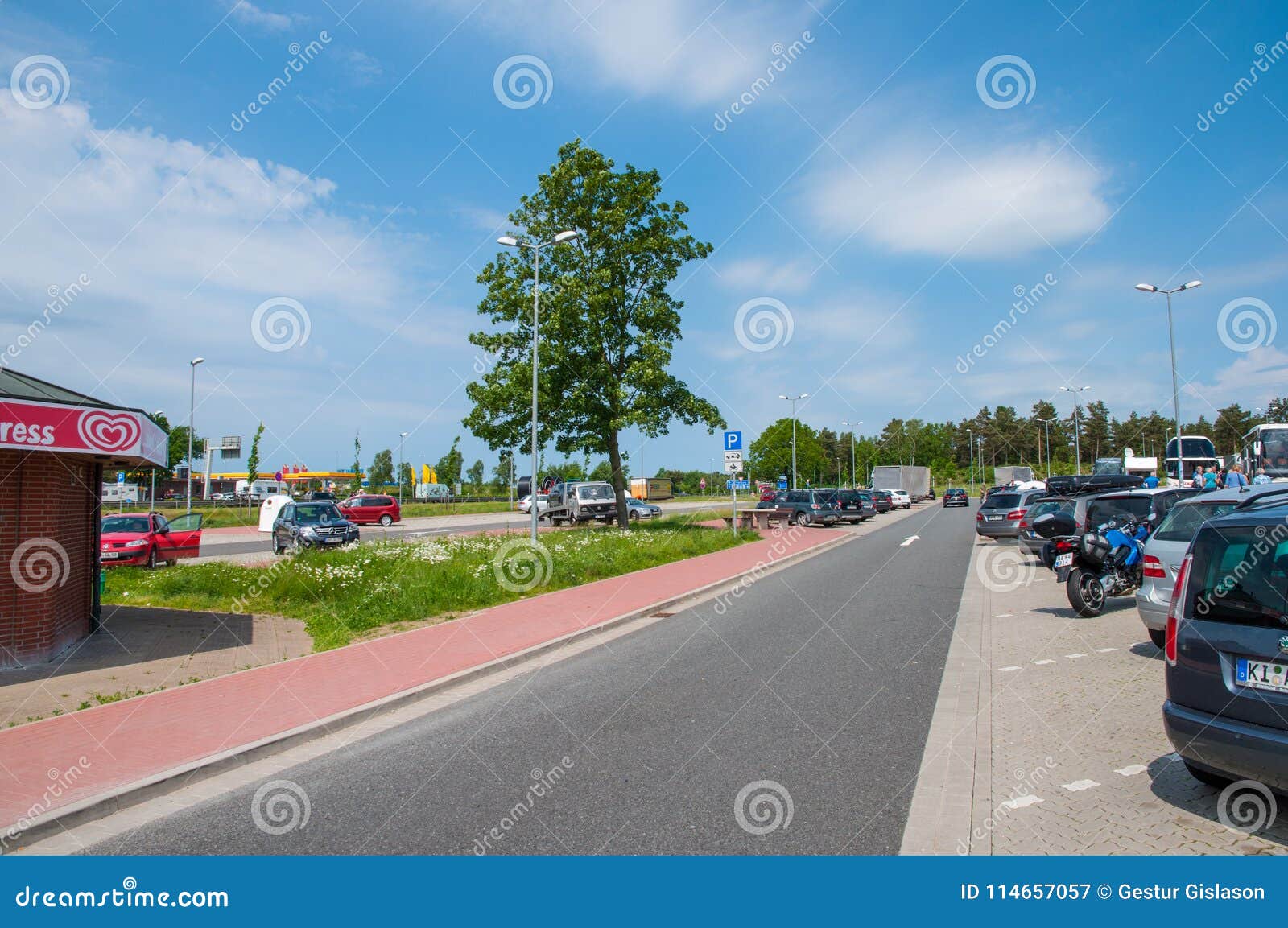 Rest Area Along the German Highway Editorial Photography - Image of ...