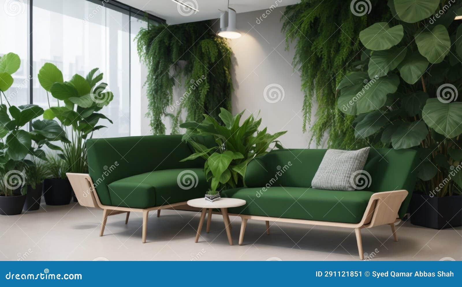 Rest Area at the Front Desk of the Modern Office, Comfortable Sofas and ...