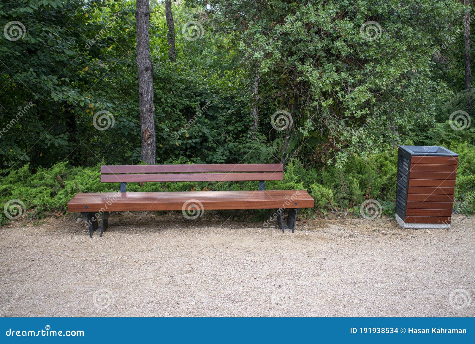 Rest area in the park stock photo. Image of haystack - 191938534