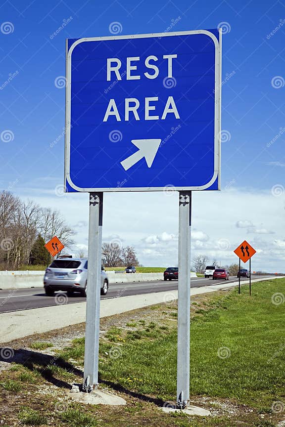 Rest area sign stock image. Image of sign, transportation - 17727145
