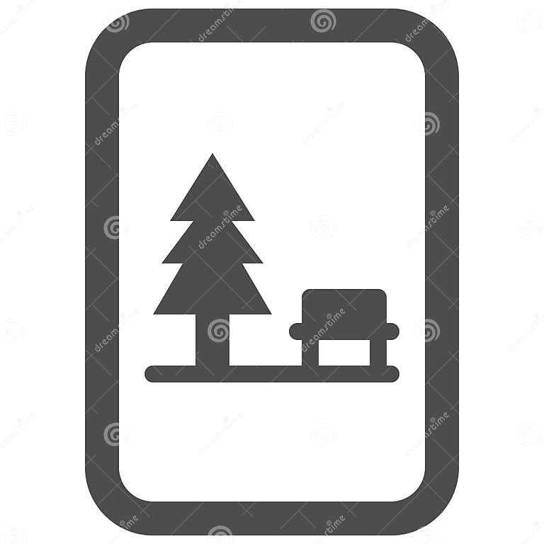 Rest Area Sign Icon, Wayfinding Sign Vector Stock Vector - Illustration ...