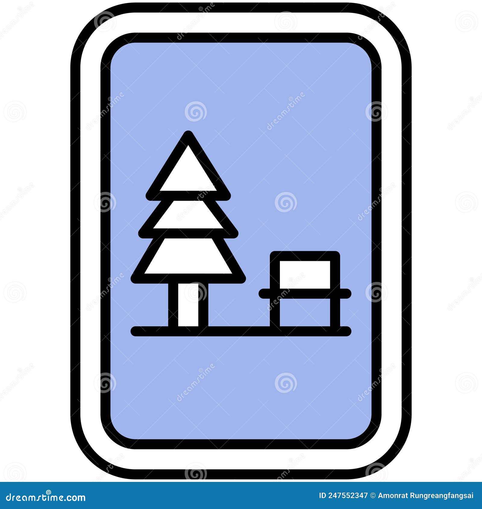Rest Area Sign Icon, Wayfinding Sign Vector Stock Vector - Illustration ...
