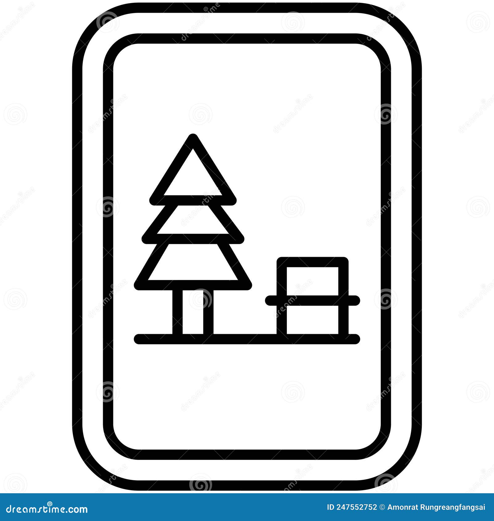 Rest Area Sign Icon, Wayfinding Sign Vector Stock Vector - Illustration ...