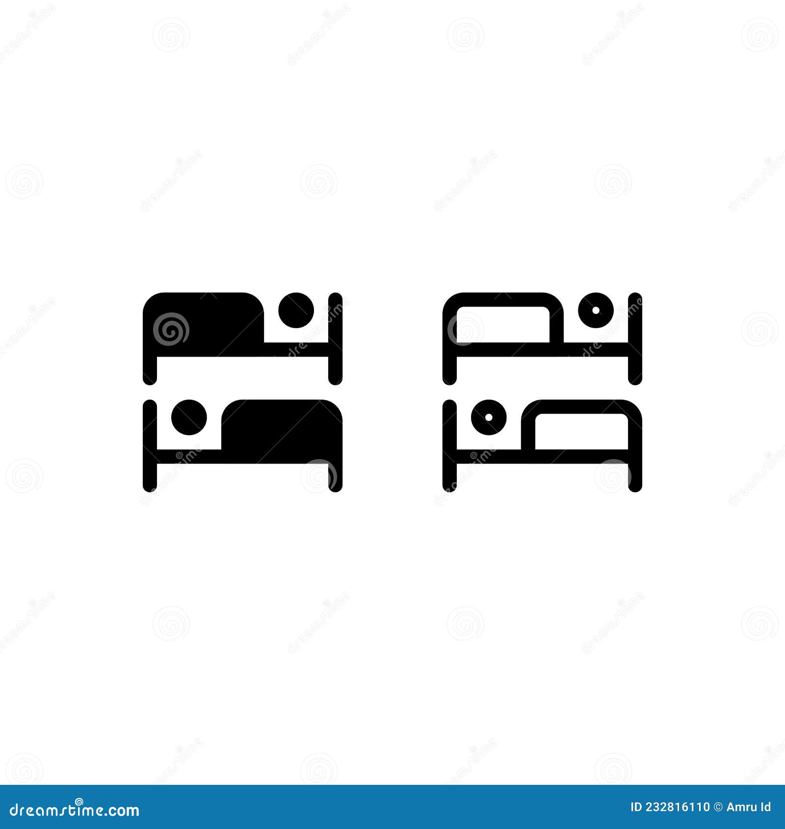 Rest Area Sleep Hotel Inn Icon, Logo, and Illustration Stock Vector ...