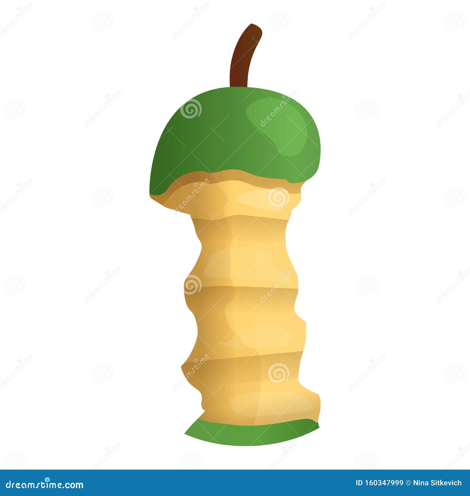 Rest of Bite Pear Icon, Cartoon Style Stock Vector - Illustration of ...