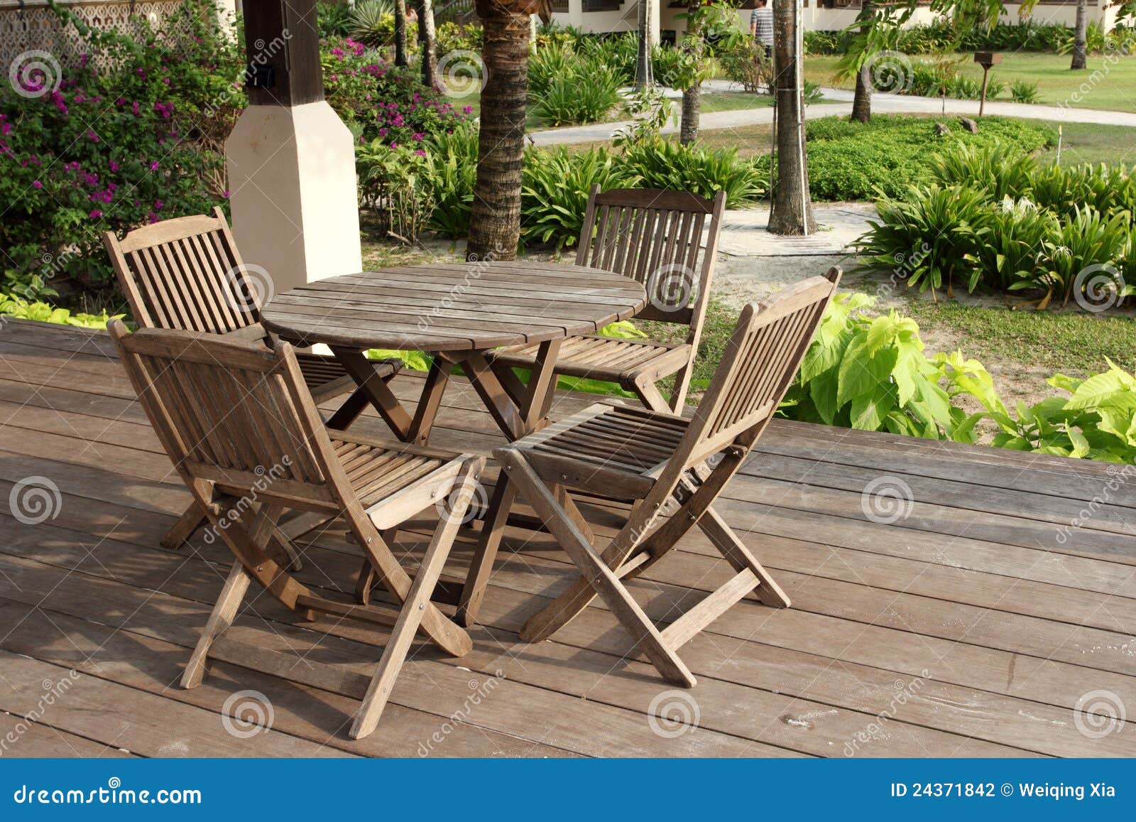 Rest on Coast. Table and Chairs on Beach Stock Photo - Image of scene ...