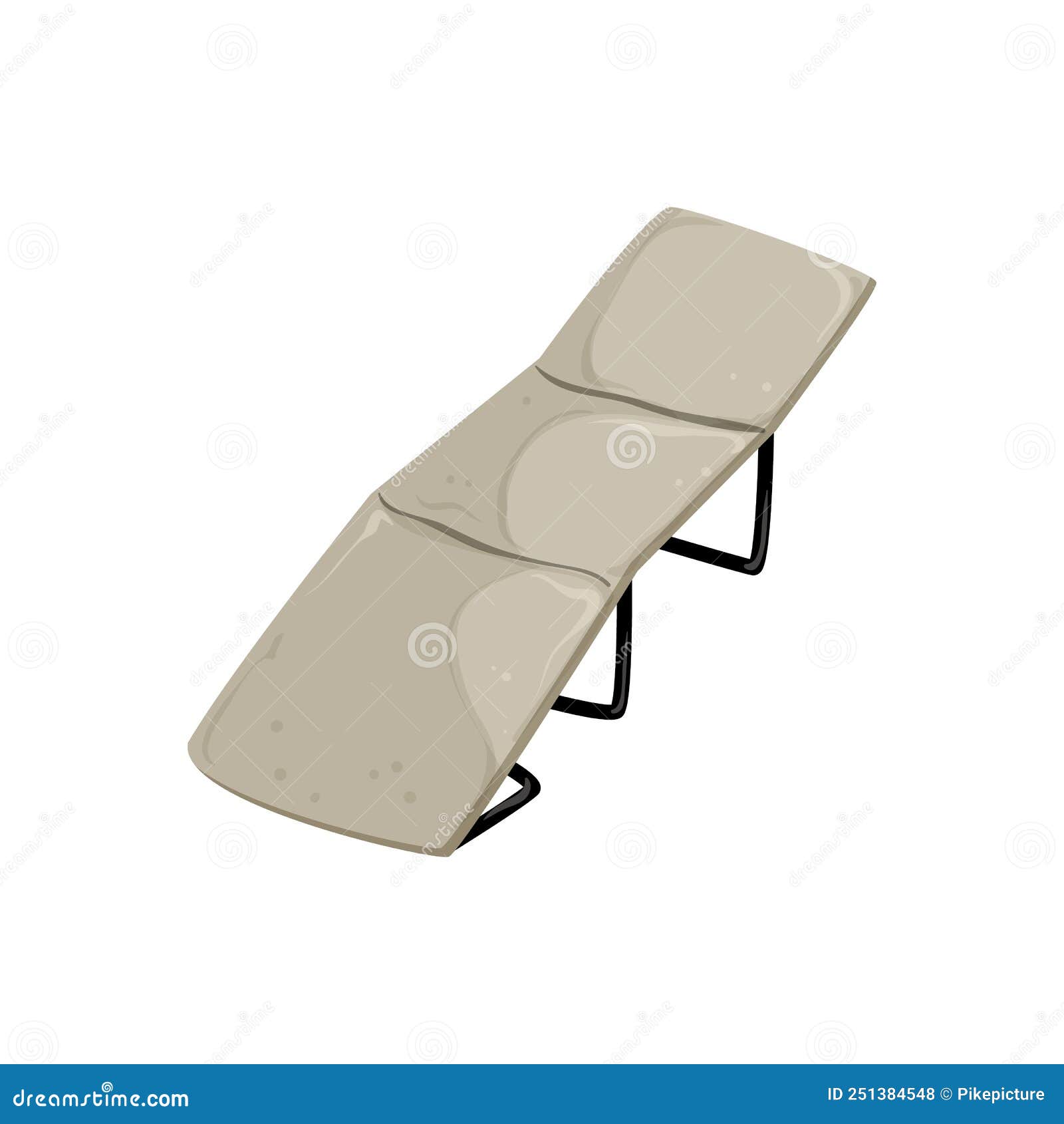 Rest Cot Camp Cartoon Vector Illustration Stock Vector - Illustration ...