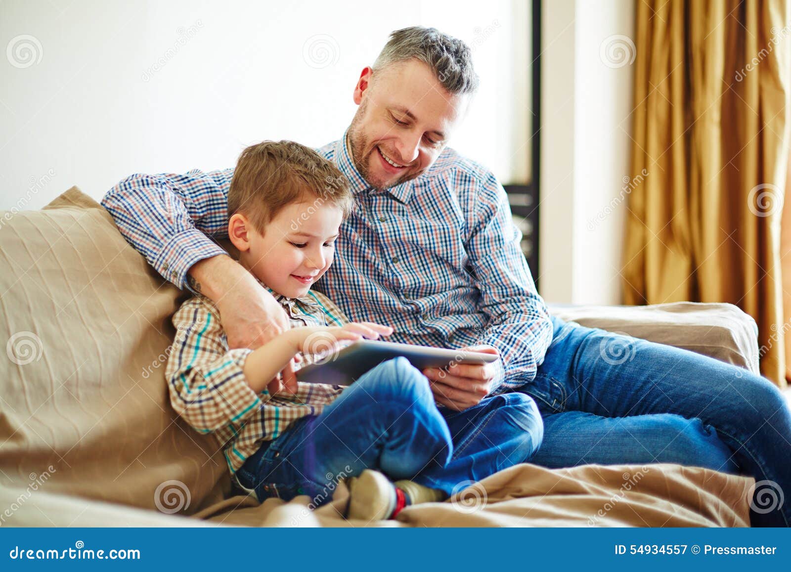 Rest at home stock image. Image of couch, digital, smile - 54934557