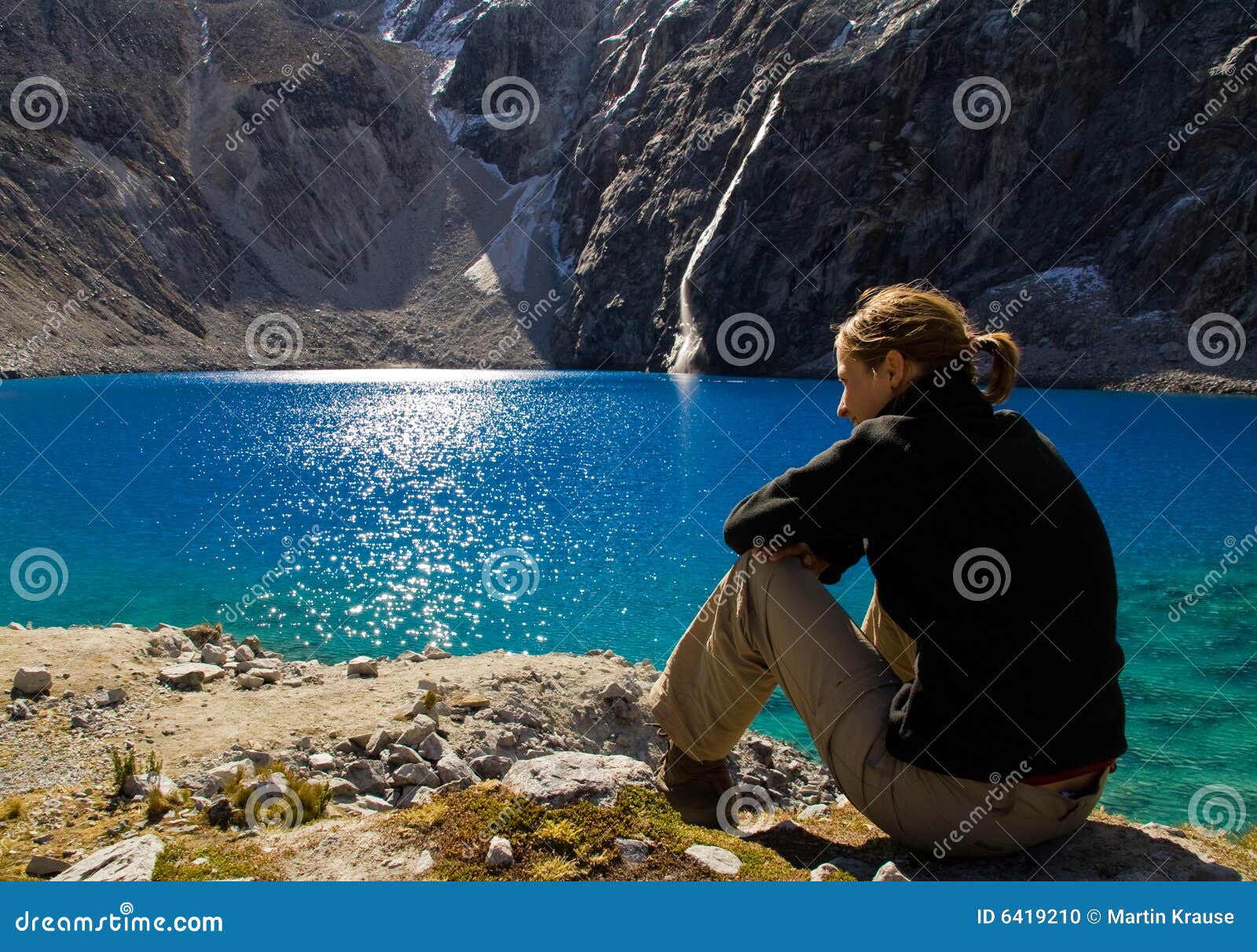 Rest at the lake stock photo. Image of mountain, alpine - 6419210