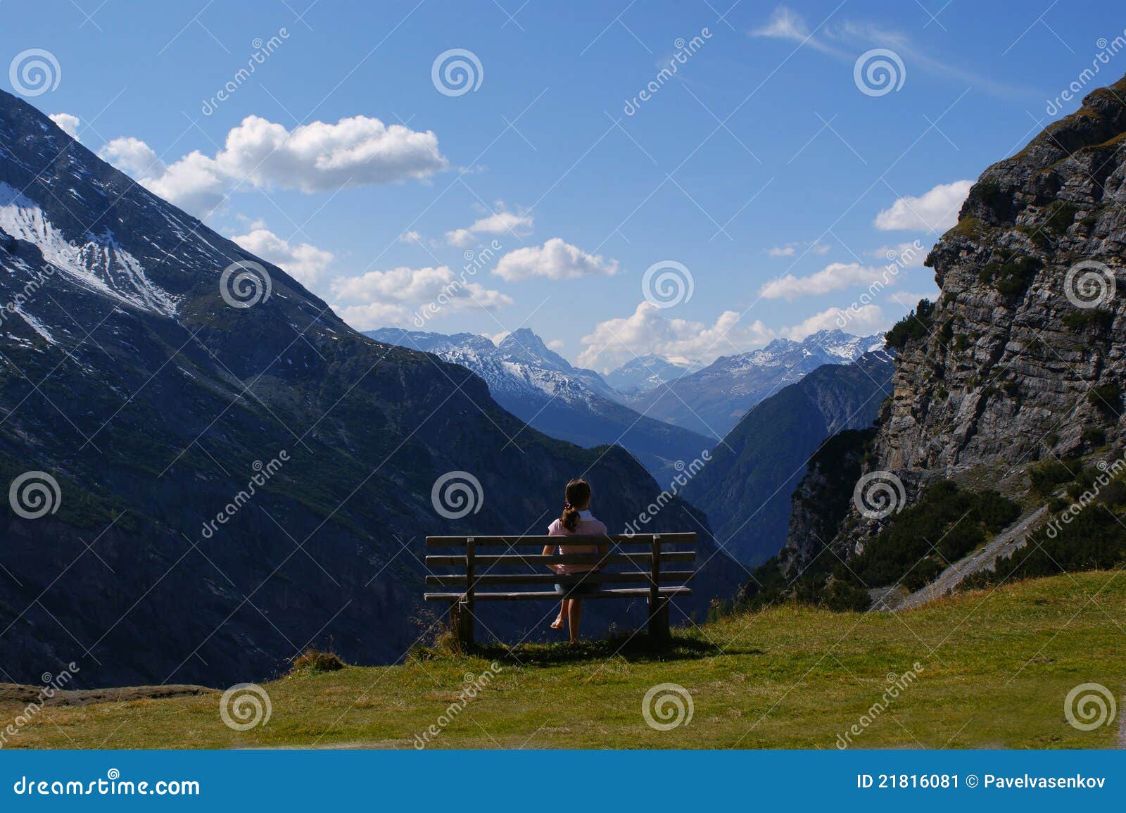 Rest on the Nature, Alps, Italy Stock Image - Image of tranquility ...