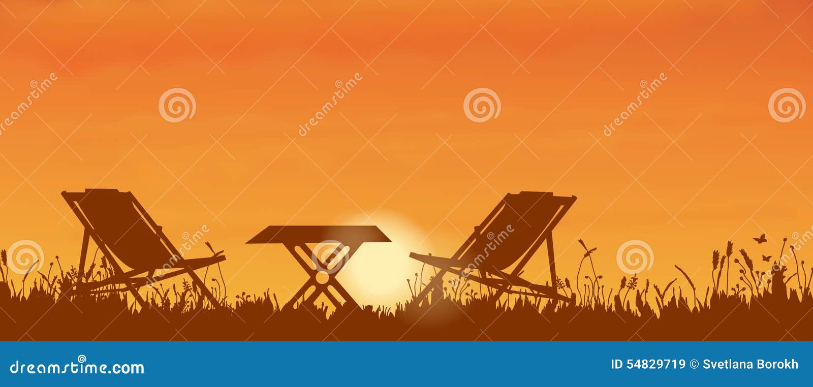 Rest in the nature stock vector. Illustration of outside - 54829719
