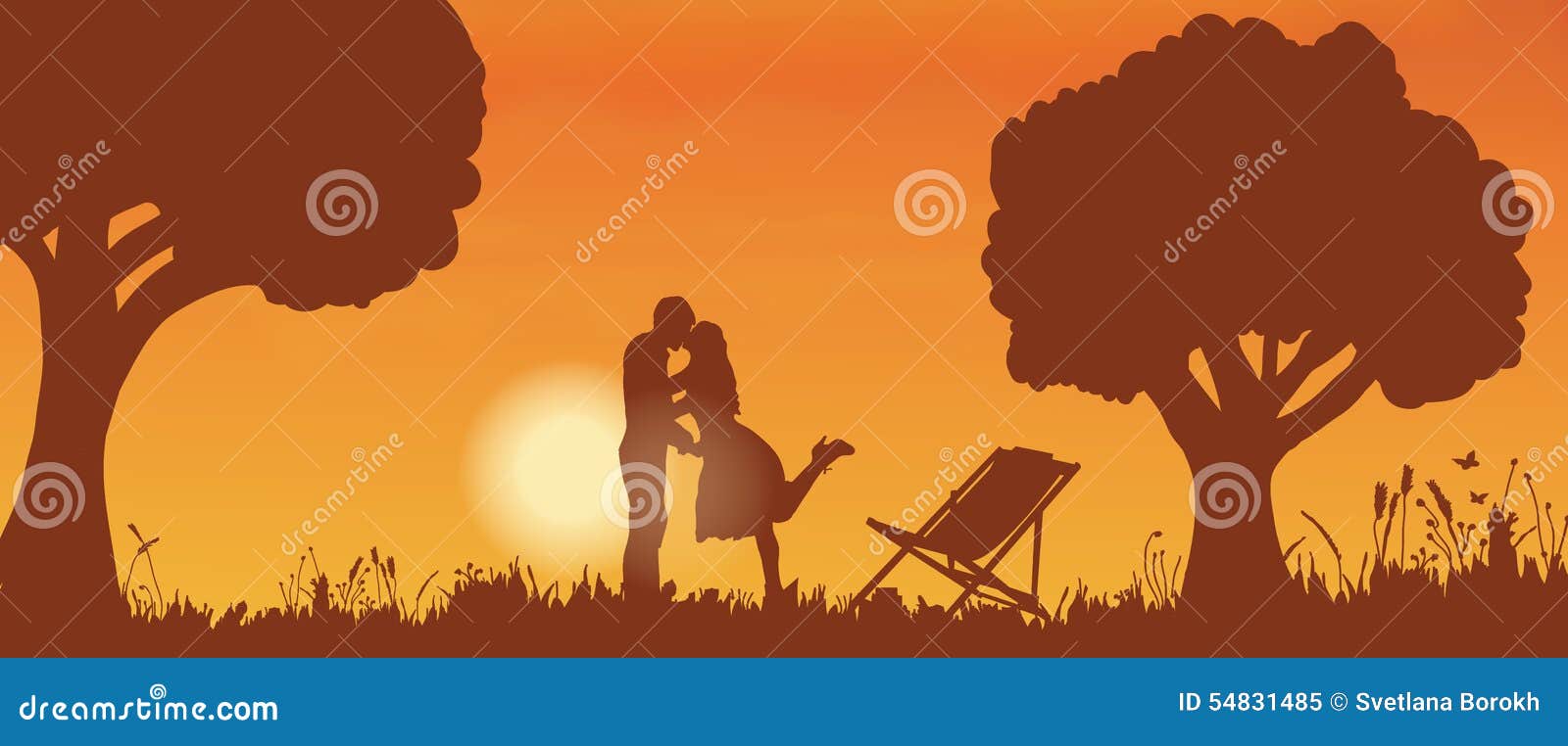 Rest in the nature stock vector. Illustration of entertainmen - 54831485