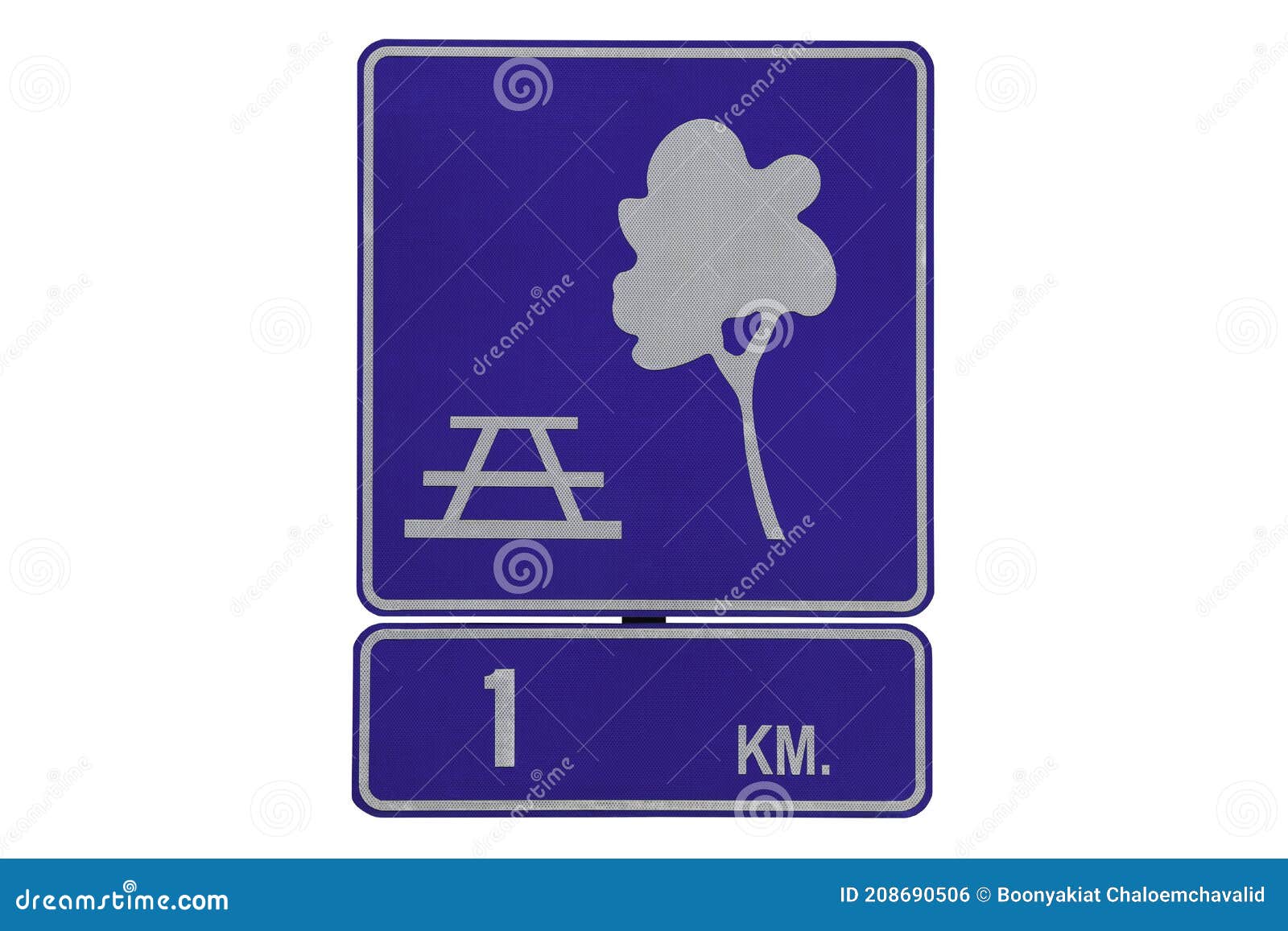 Rest Point Sign on White Background with Clipping Traffic Sign. Stock ...